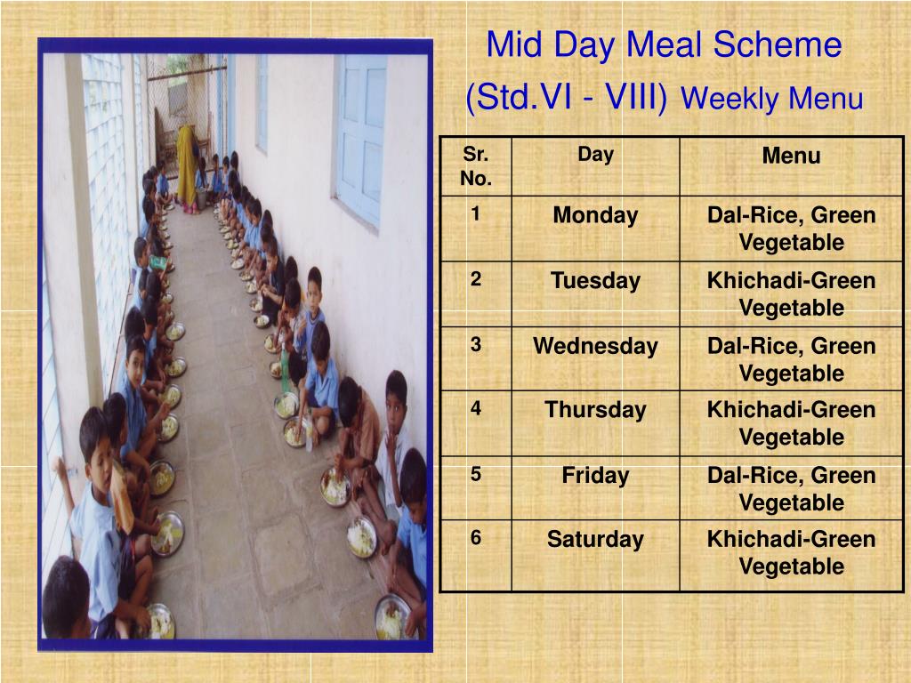 PPT - Mid Day Meals Union Territory Mission Authority, Dadra and Nagar ...