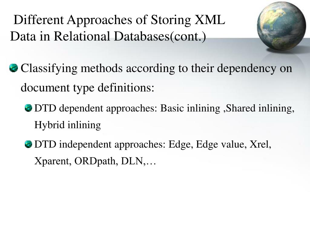 Ppt Storing Xml Data In Relational Databases Powerpoint Presentation Id3416136 0562