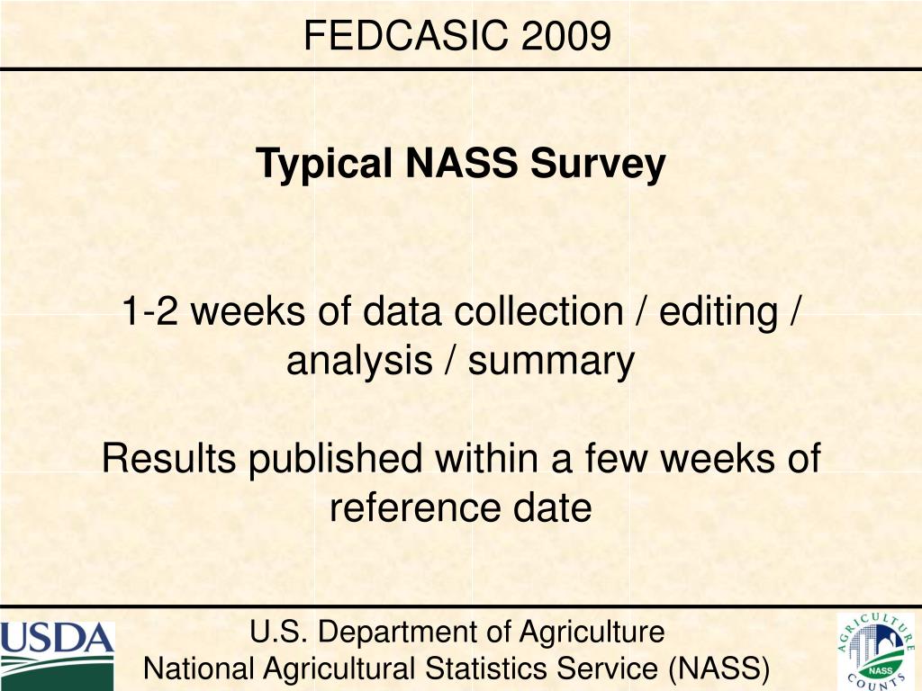 PPT - U.S. Department of Agriculture National Agricultural Statistics ...