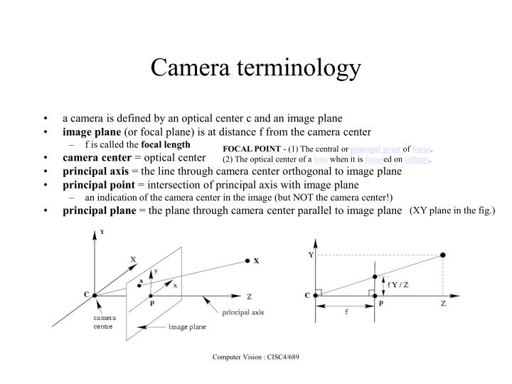 PPT - Camera terminology PowerPoint Presentation, free download - ID ...