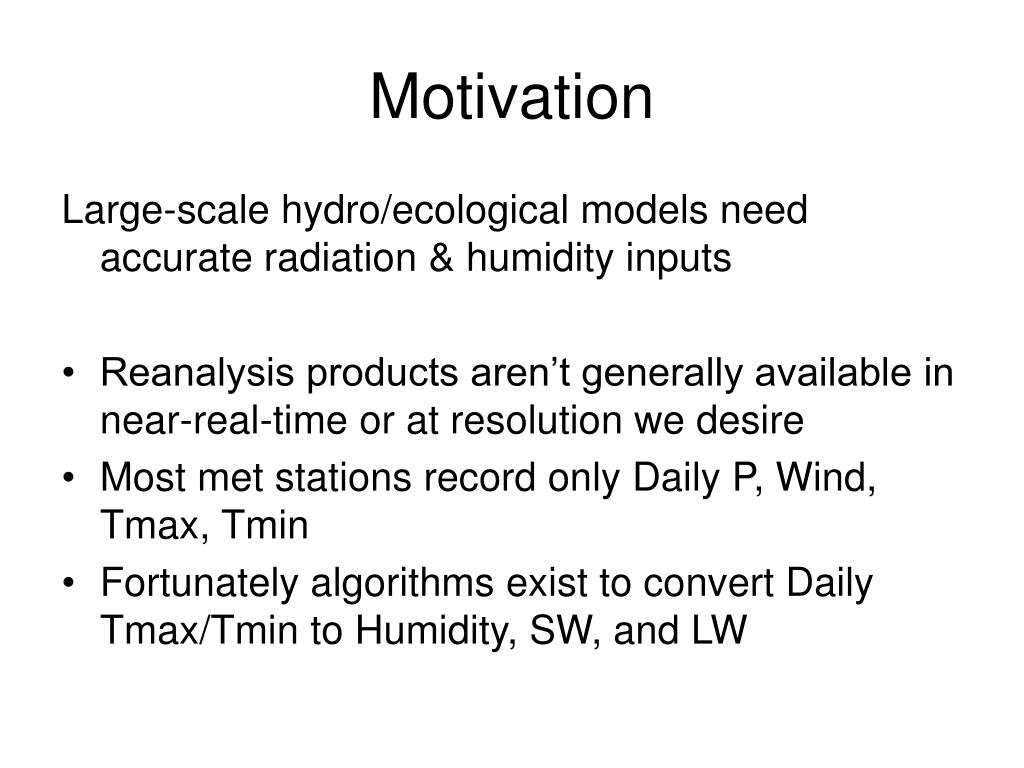 Ppt Evaluating Global Performance Of Mtclim And Other Algorithms