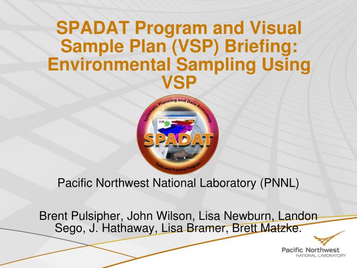 PPT - SPADAT Program and Visual Sample Plan (VSP) Briefing ...