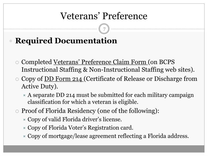 PPT - Veterans’ Preference PowerPoint Presentation - ID:3416857