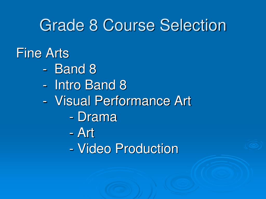 PPT - Welcome to Okanagan Mission Secondary School! Incoming Grade 8 Course Selection Meeting ...