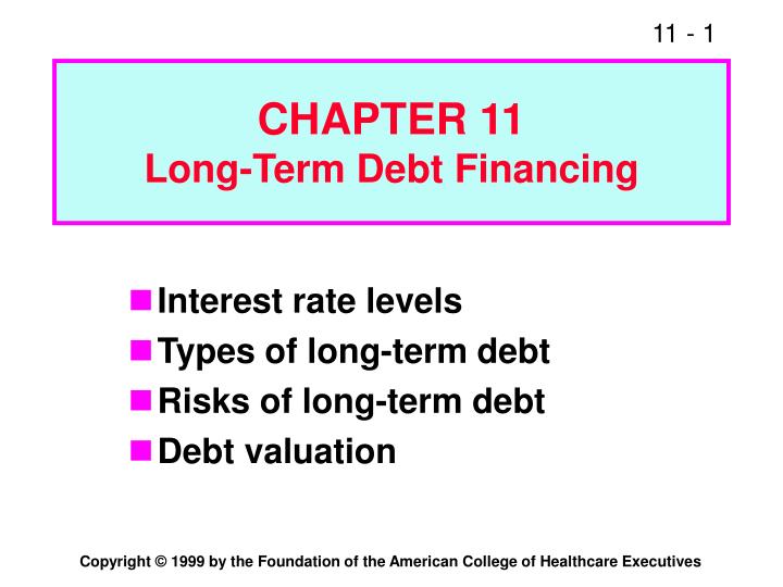 PPT - CHAPTER 11 Long-Term Debt Financing PowerPoint Presentation, free ...