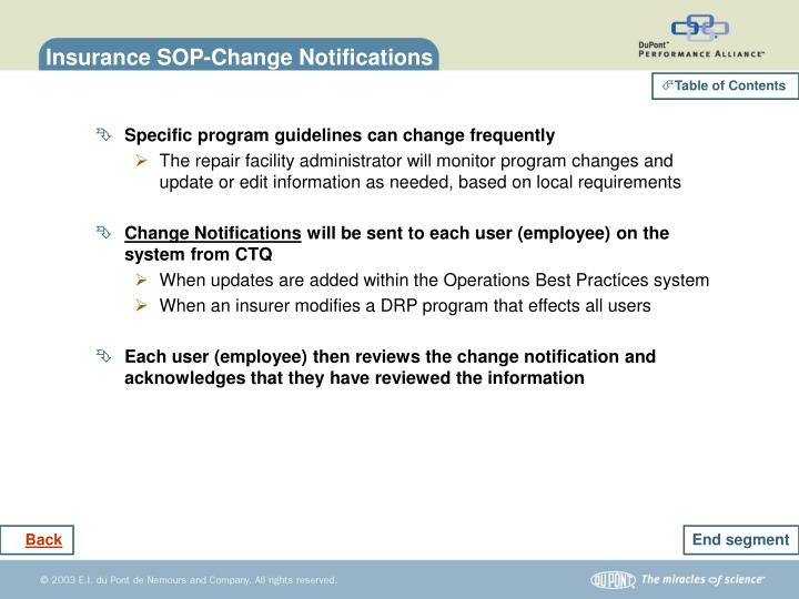 PPT - Insurance DRP Standard Operating Procedures Guide PowerPoint ...
