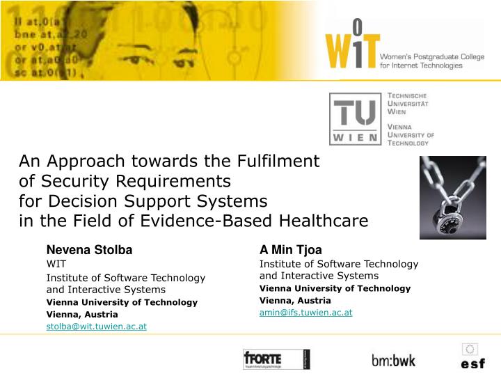 PPT - WIT Institute of Software Technology and Interactive Systems ...