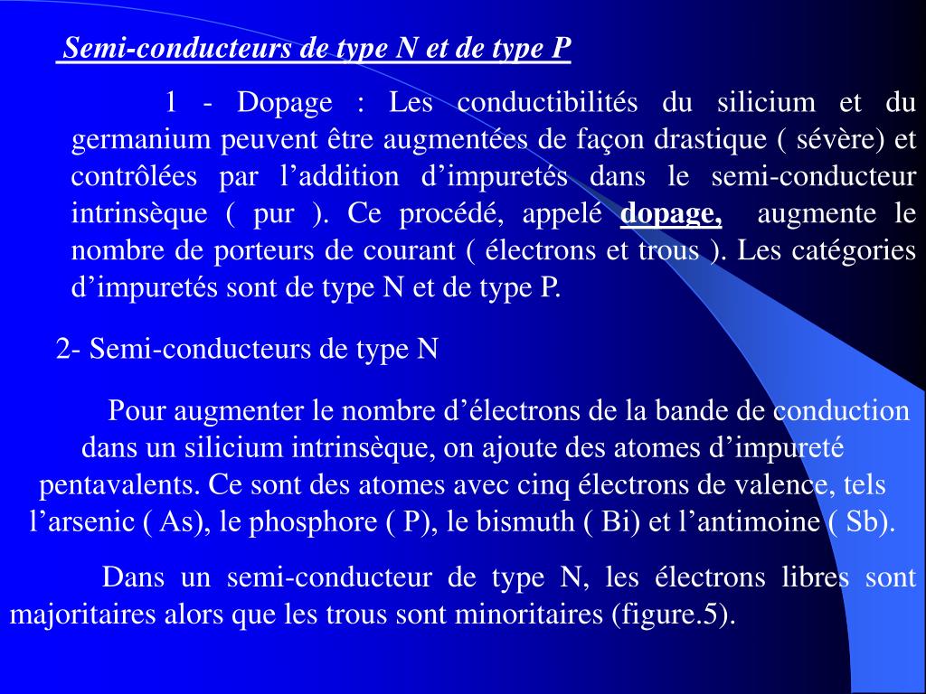 PPT - Rappel sur les Semi-conducteurs, conducteurs et Isolants ...