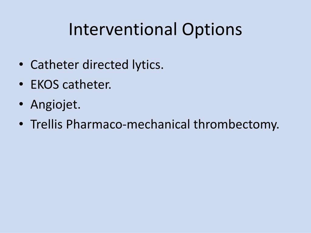 PPT - Endovascular Treatment for Patients with Deep Vein Thrombosis ...
