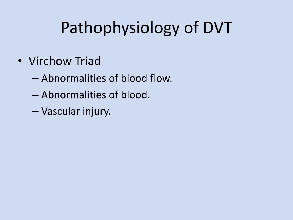 PPT - Endovascular Treatment for Patients with Deep Vein Thrombosis ...