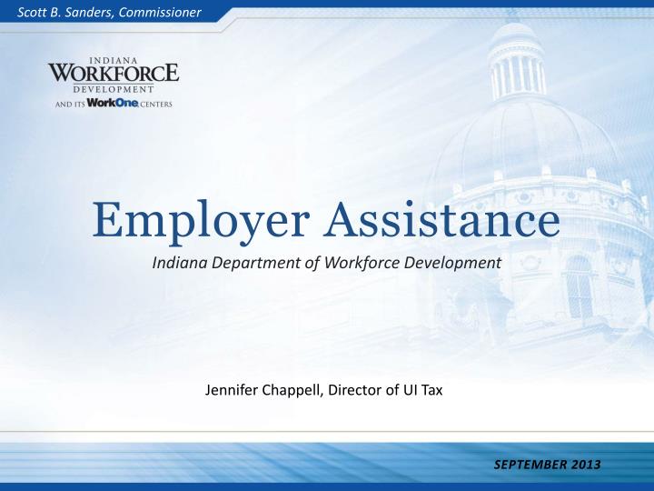 PPT - Employer Assistance Indiana Department of Workforce Development ...