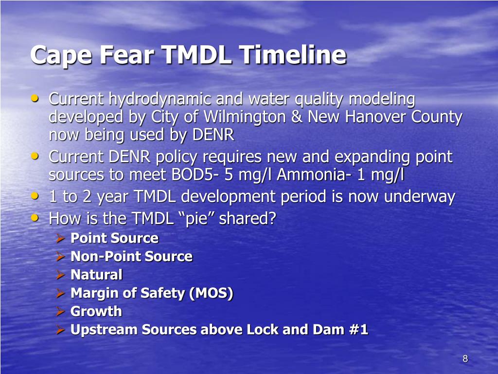 PPT - Cape Fear River Estuary TMDL Development Stakeholder’s ...