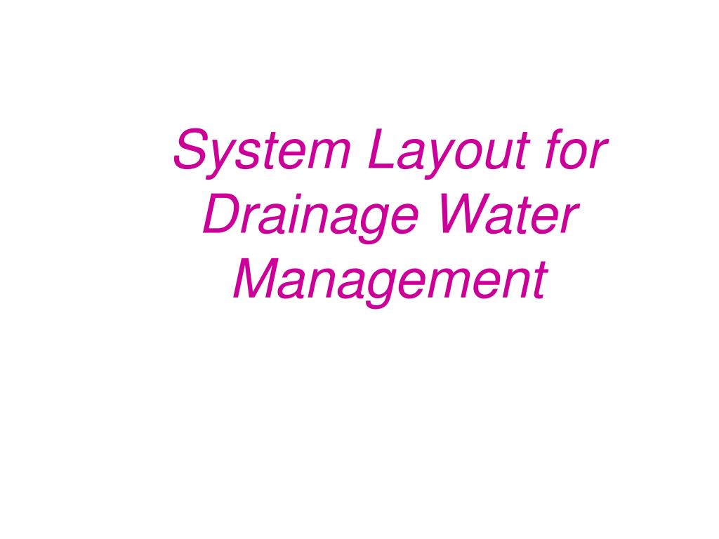 PPT - Conservation Drainage: Drainage for the 21st Century PowerPoint ...