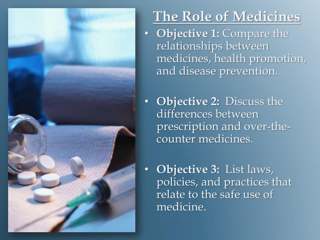 PPT - The Role of Medicines Lesson #1 Ch. 23 Pg. 586-591 PowerPoint ...