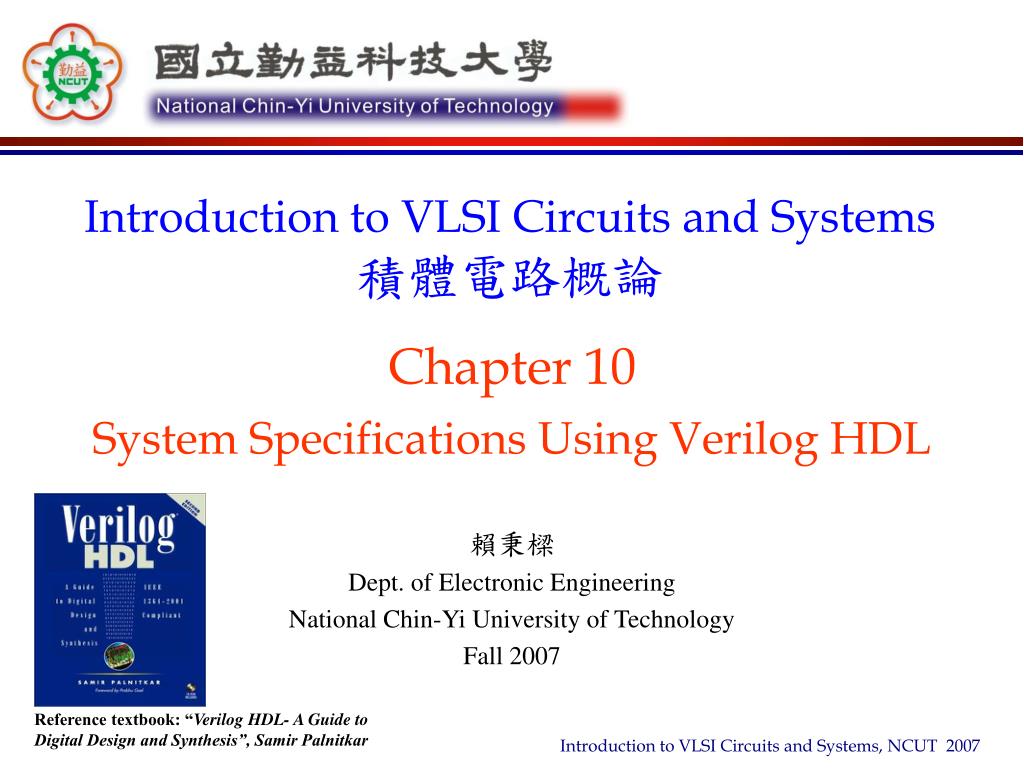 Ppt Chapter 10 System Specifications Using Verilog Hdl Powerpoint Presentation Id3419524