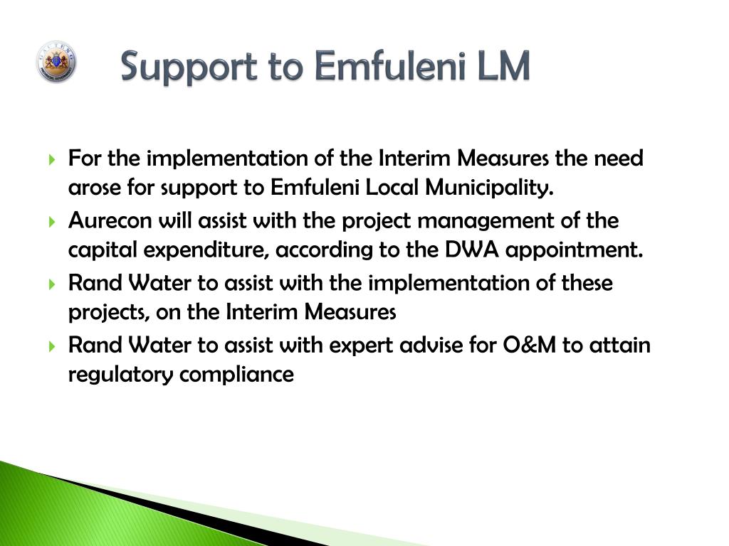 PPT - Contact Sam Shabalala Municipal Manager: Emfuleni LM PowerPoint ...