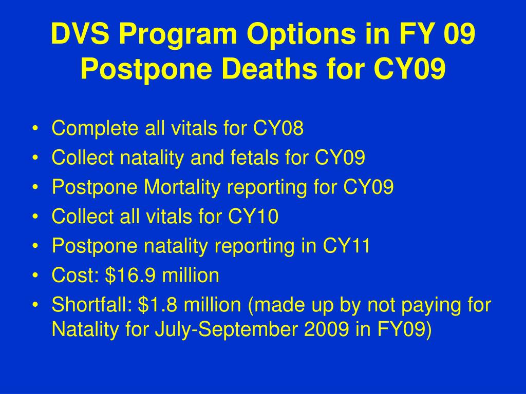 PPT - DVS: Budget Options April 2008 BSC Meeting Charlie Rothwell ...