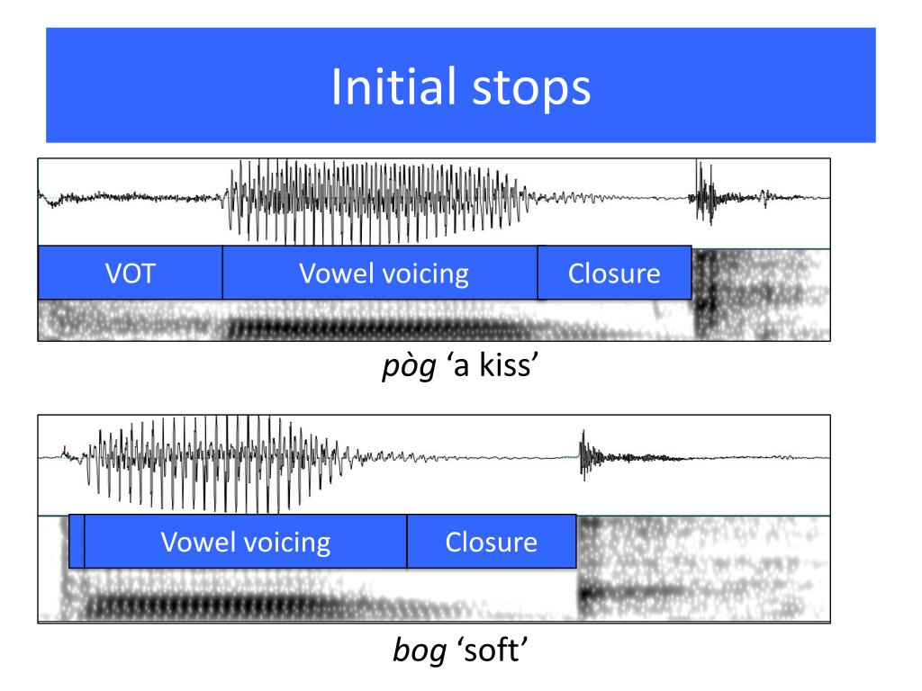 PPT - An acoustic phonetic analysis of Lewis Gaelic stop consonants ...