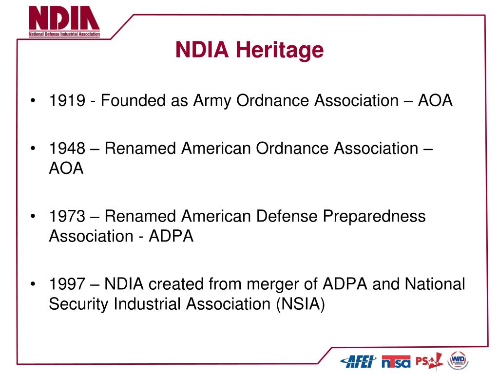 PPT - National Defense Industrial Association PowerPoint Presentation ...