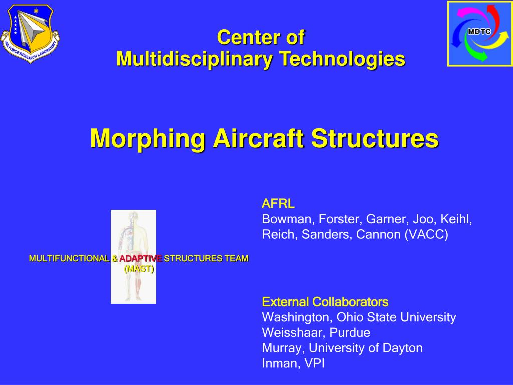 PPT - Dr Jeff Tromp Air Vehicles Directorate AFRL/VA Air Force Research ...