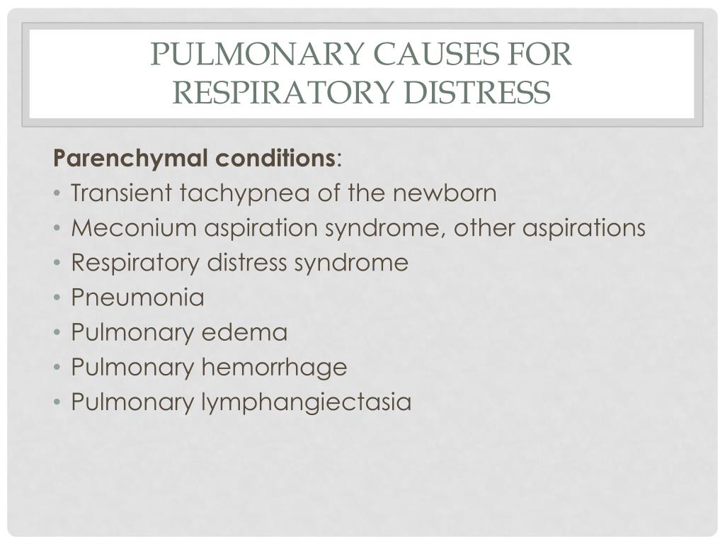 PPT - Respiratory distress In the full term neonate PowerPoint ...
