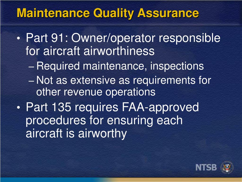 PPT - Aircraft Maintenance and Inspections PowerPoint Presentation ...