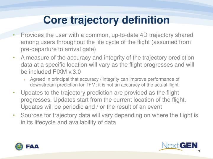 PPT - FIXM 3.0 Data Dictionary Core Trajectory Data Elements ...