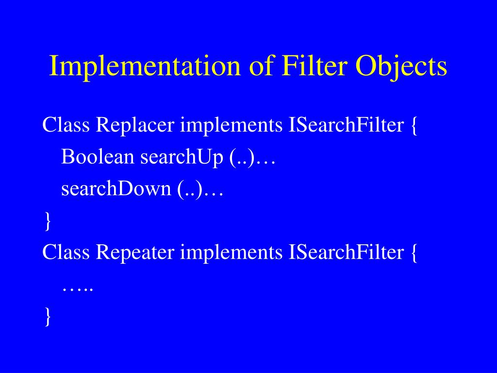 Ppt Aspectj Based Implementation Of Dynamically Pluggable Filter Objects In Distributed
