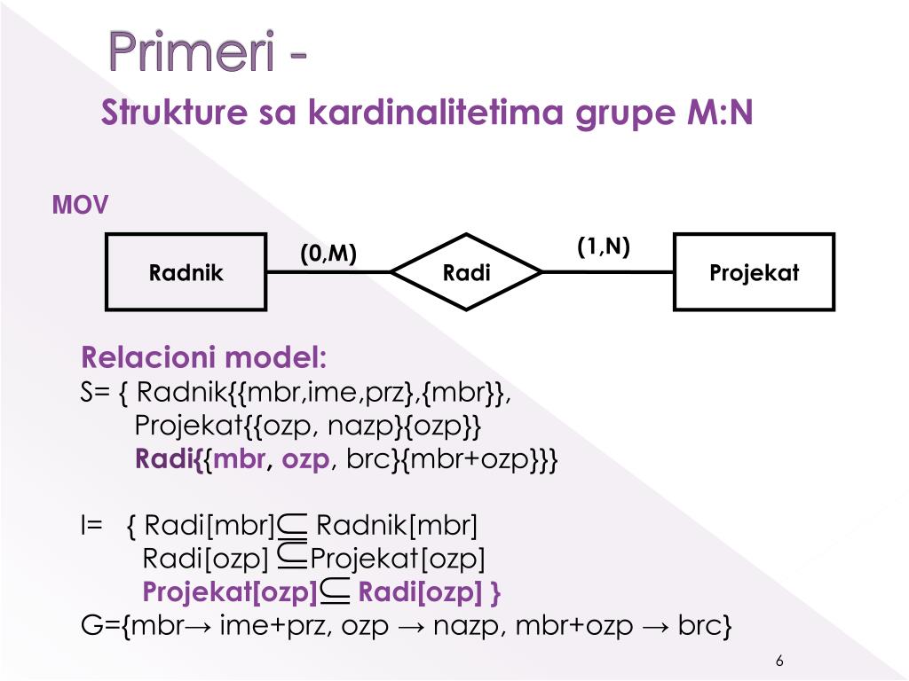 PPT - Prevođenje ER modela u relacioni PowerPoint Presentation, free ...