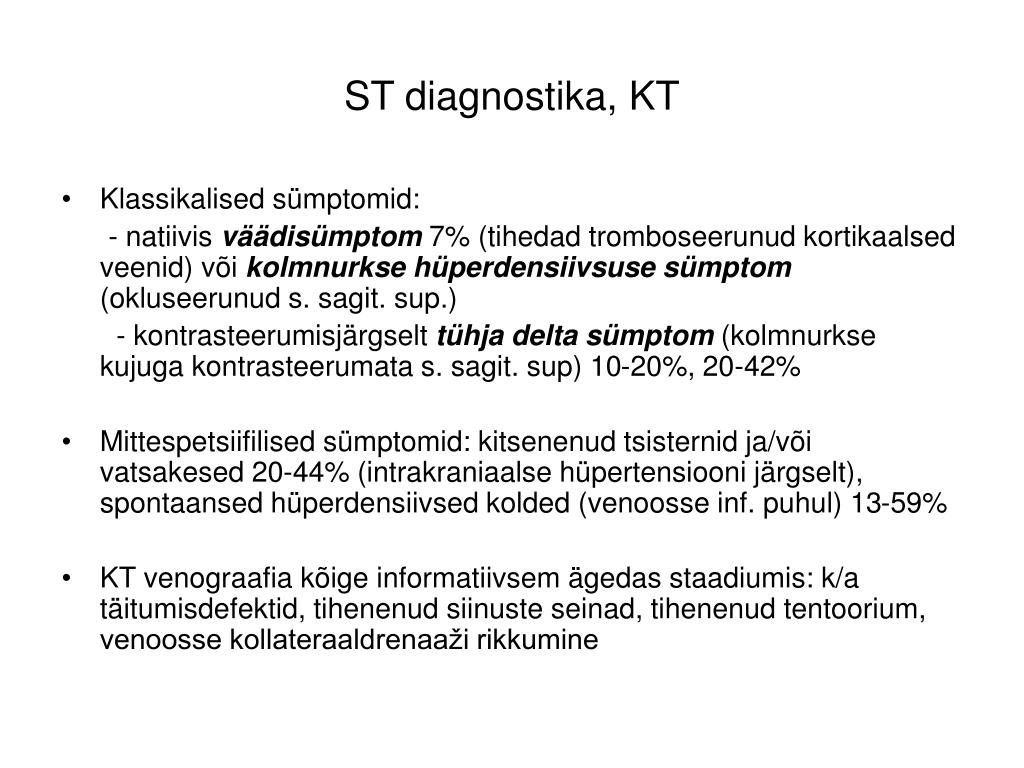 PPT - Aju venoossete siinuste tromboos PowerPoint Presentation, free ...