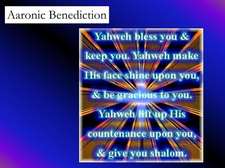 PPT - Aaronic Benediction PowerPoint Presentation, free download - ID ...