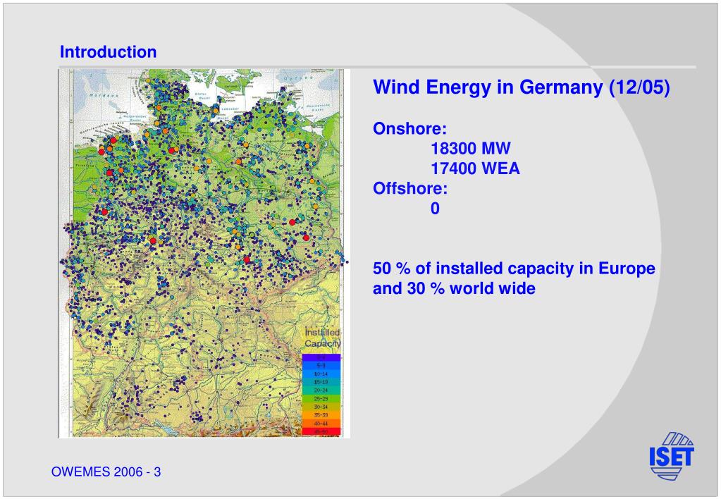 PPT - Integration of the German Offshore Wind Power Potential into the ...