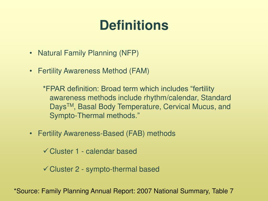 PPT - Natural Family Planning (NFP) Research Study PowerPoint ...