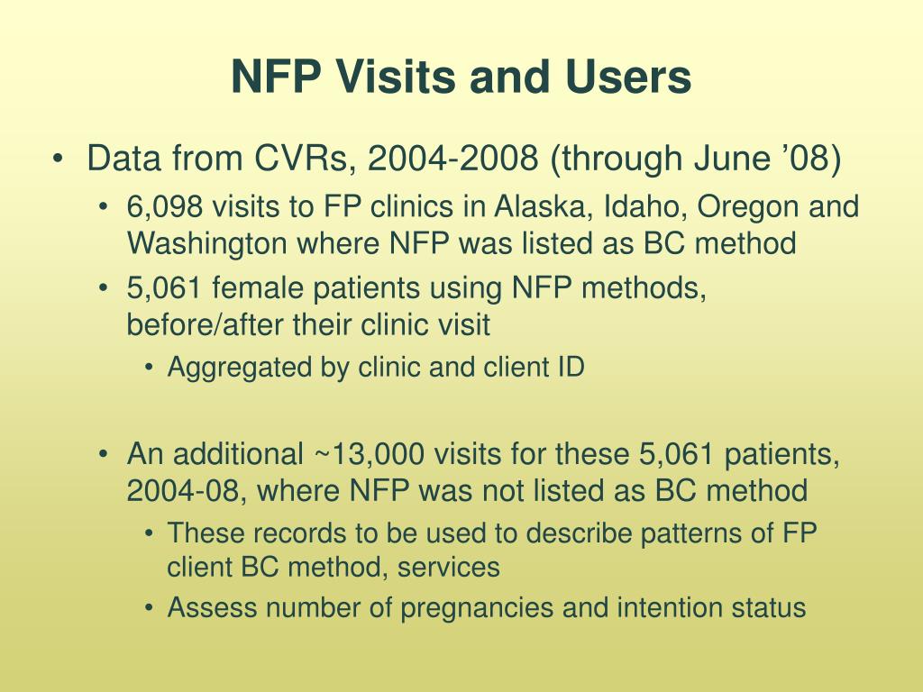 PPT - Natural Family Planning (NFP) Research Study PowerPoint ...