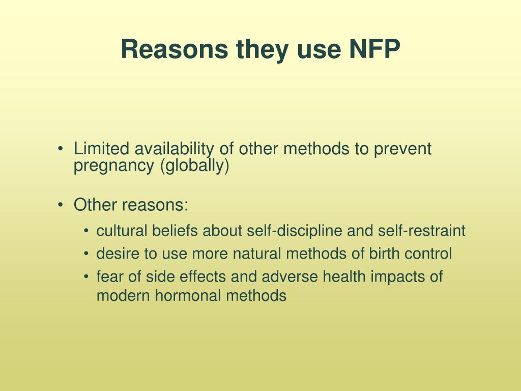 PPT - Natural Family Planning (NFP) Research Study PowerPoint ...
