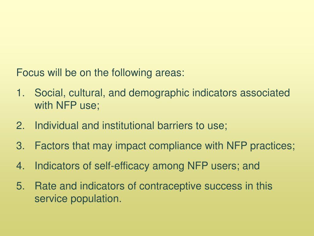 PPT - Natural Family Planning (NFP) Research Study PowerPoint ...