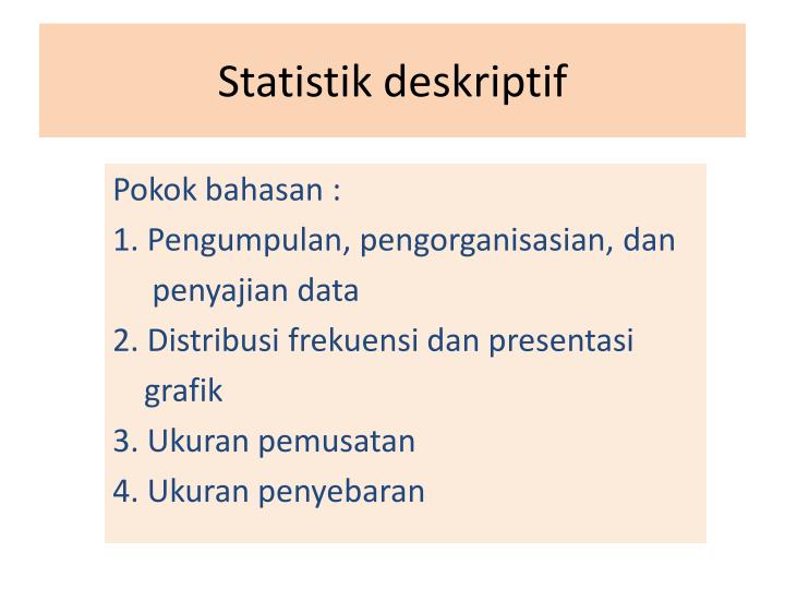PPT - Statistik deskriptif PowerPoint Presentation, free download - ID ...