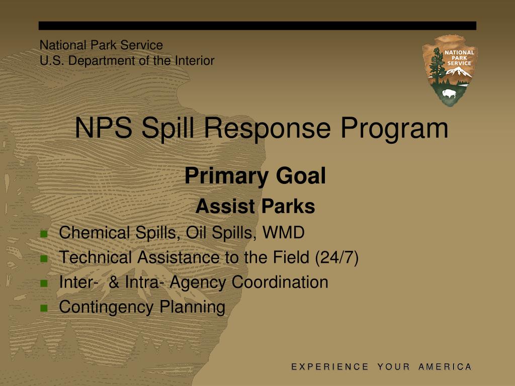 PPT - Dave Anderson NPS Spill Response Coordinator D_L_Anderson@NPS 970 ...