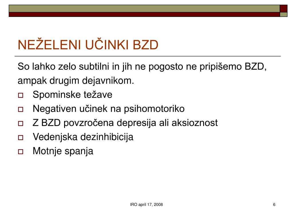 PPT - Psihotropna zdravila s potencialom za razvoj zlorabe in ...