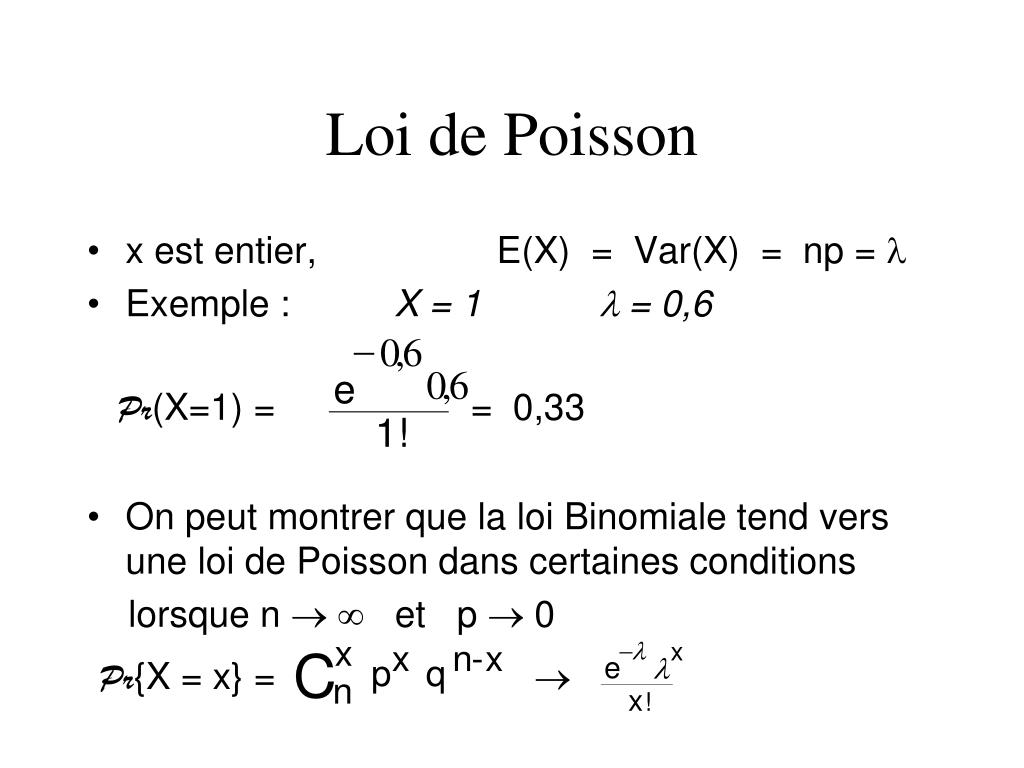 PPT - Etudes des principales lois de probabilité PowerPoint ...
