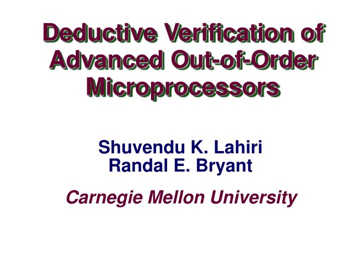 PPT - Carnegie Mellon University PowerPoint Presentation, free download ...