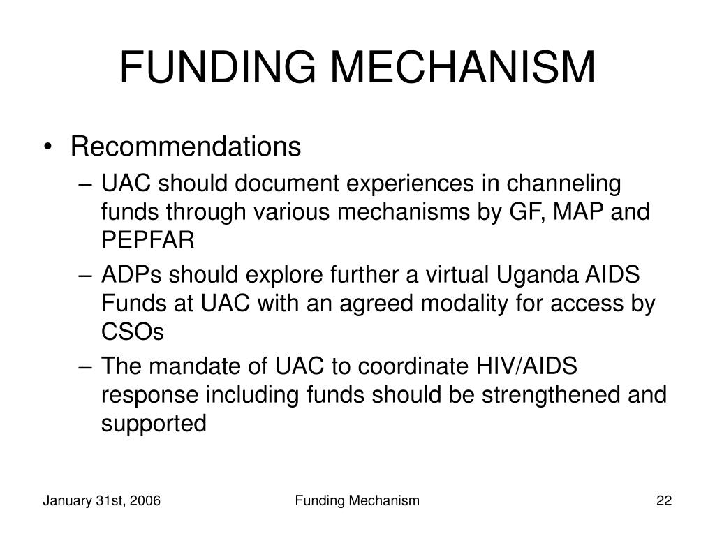 PPT - REVIEW OF DEVELOPMENT ASSISTANCE AND MAJOR FUNDING MECHANISM OF ...