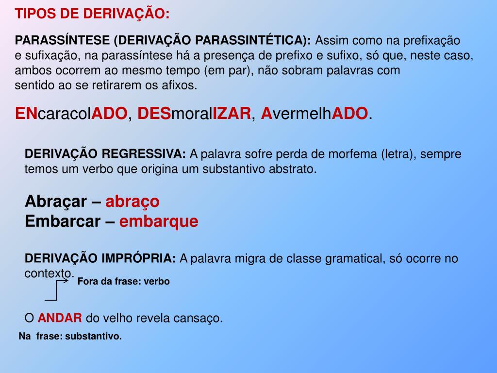 PPT - Estrutura e formação de palavras. Ch : aula 1 PowerPoint ...