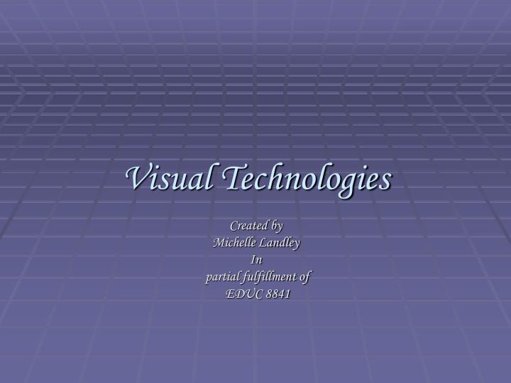 PPT - Visual Technologies PowerPoint Presentation, free download - ID ...