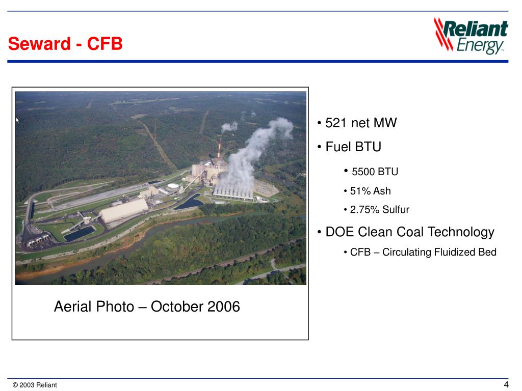 PPT - Reliant Seward Station CFB: Successful Conversion of Waste Coal ...