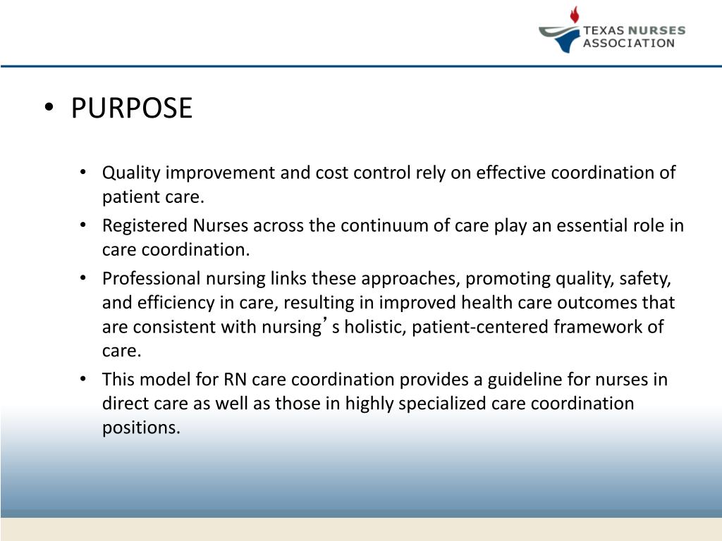 Ppt Care Coordination And The Essential Role Of Nursing Powerpoint