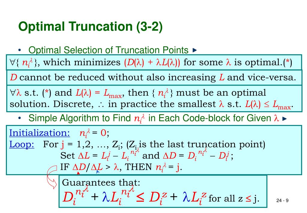 Ppt Embedded Block Coding With Optimized Truncation An Image Compression Algorithm
