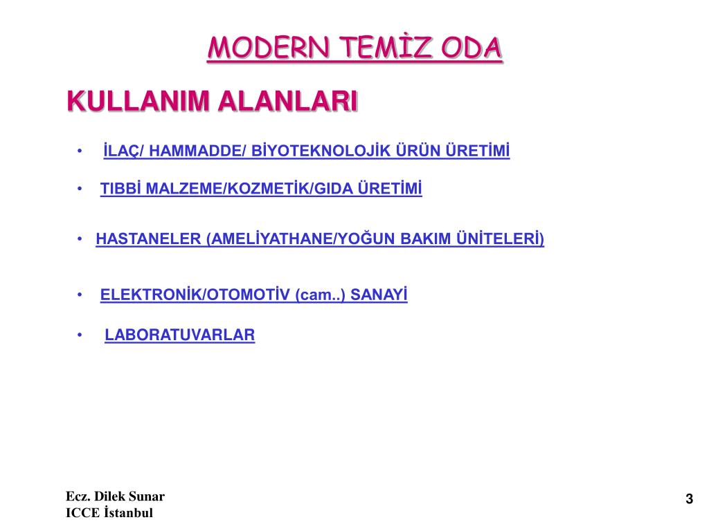 PPT - TEMİZ ODA ve HAVALANDIRMA SİSTEMLERİ (HVAC) İlaç Endüstrisindeki ...