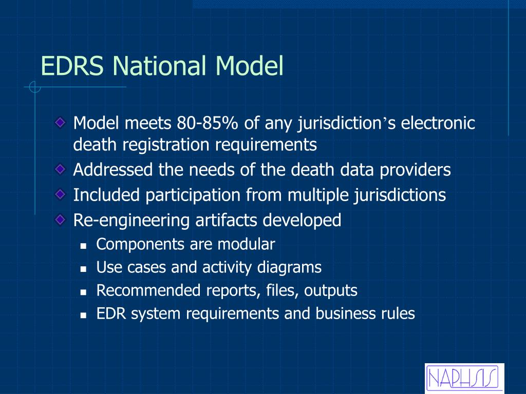 PPT - Electronic Death Registration Systems in the United States ...