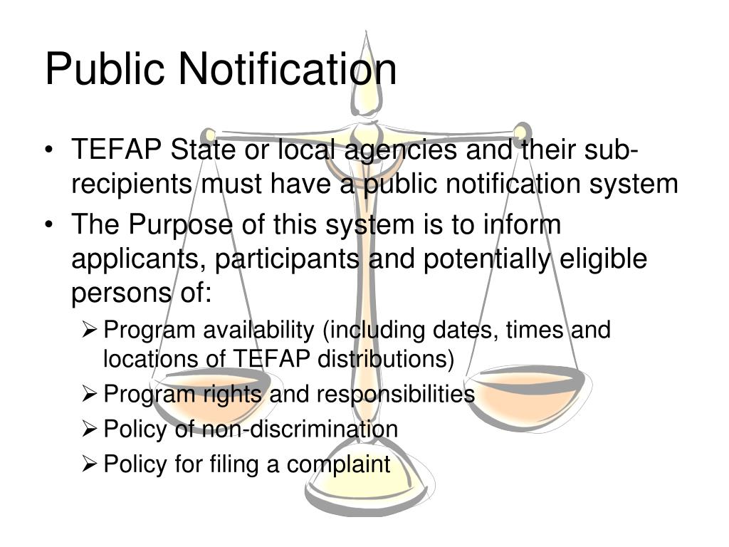 PPT - TEFAP CIVIL RIGHTS COMPLIANCE TRAINING PowerPoint Presentation ...